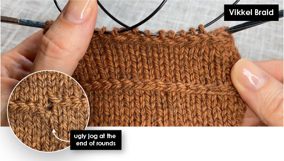 Vikkel Braid - 3 Perfect Seamless Joins In the Round - Knit Darling
