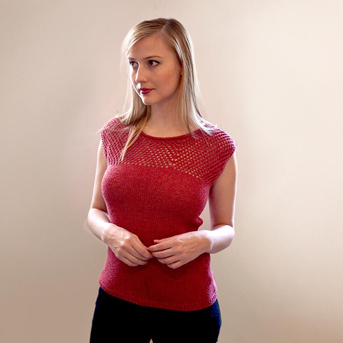Meet the Liwi Top from Graphic Knits - Knit Darling